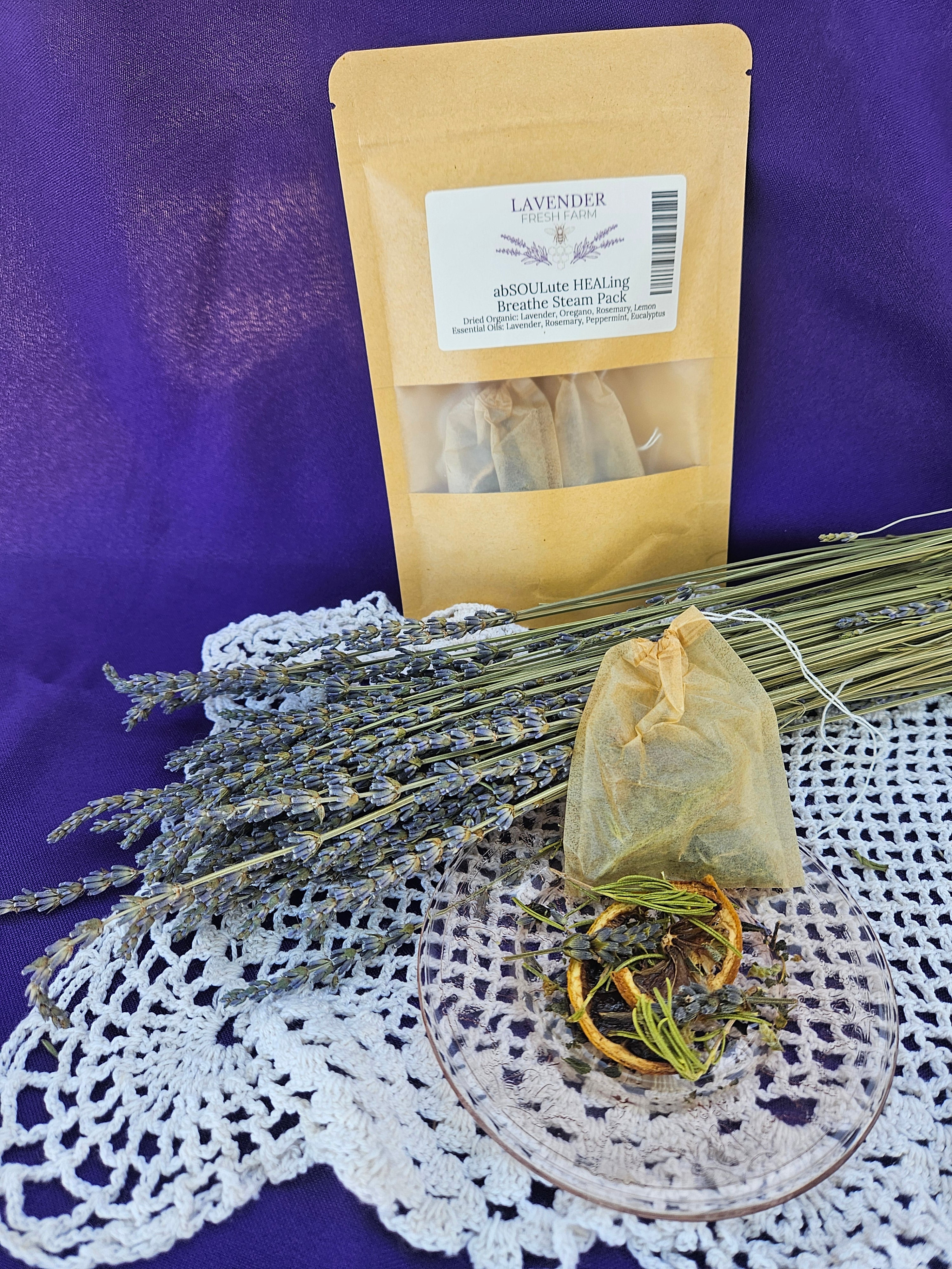 Breathe Steam Pack – Lavender Fresh Farm